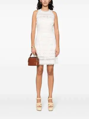 Ermanno Scervino Fringed Knitted Mini Dress