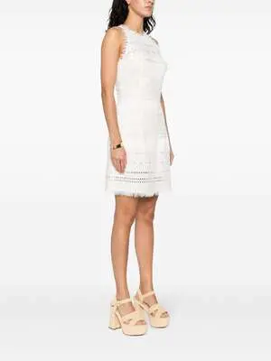 Ermanno Scervino Fringed Knitted Mini Dress