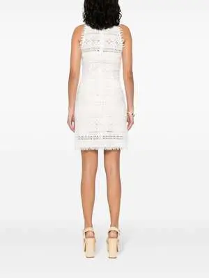 Ermanno Scervino Fringed Knitted Mini Dress