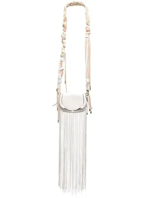 Roberto Cavalli Fang Fringed Shoulder Bag