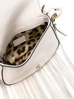 Roberto Cavalli Fang Fringed Shoulder Bag