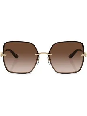 Tory Burch Oversized Sunglasses - Gold