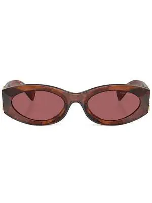 Miu Miu Logo Sunglasses - Brown
