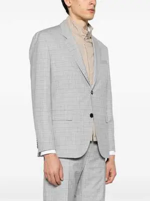 Hugo Plaid-check Single-breasted Blazer