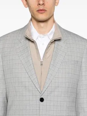 Hugo Plaid-check Single-breasted Blazer