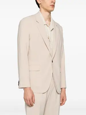Hugo Seersucker Single-breasted Blazer