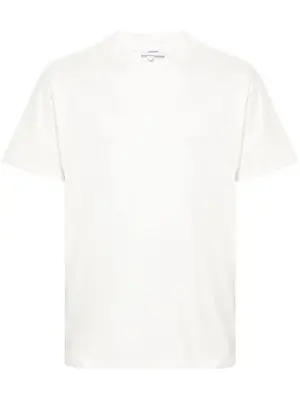 LARDINI Crew-neck Cotton T-shirt - White