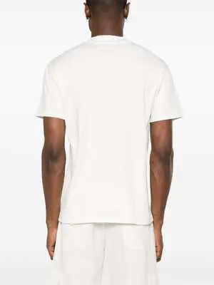 LARDINI Crew-neck Cotton T-shirt - White
