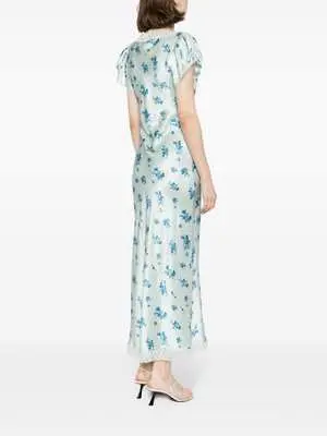 REFORMATION Clarisse Floral Silk Dress