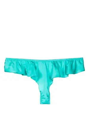 FLEUR DU MAL Luxe Flutter Panty - Green
