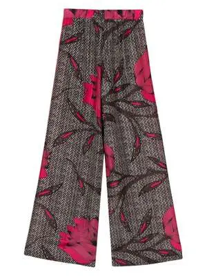P.a.r.o.s.h Floral-print Trousers - Pink