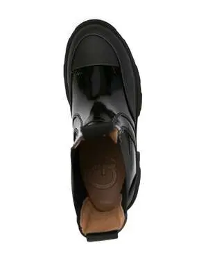 GANNI Patent-finish Chunky Boots