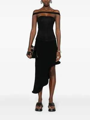 COURREGES Hyperbole Off-shoulder Top