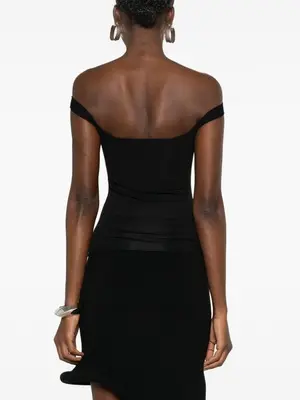 COURREGES Hyperbole Off-shoulder Top