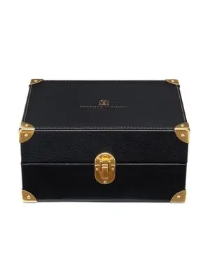 Brunello Cucinelli Eight-watch Leather Case - Black