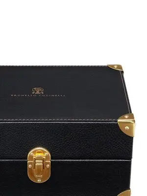 Brunello Cucinelli Eight-watch Leather Case - Black