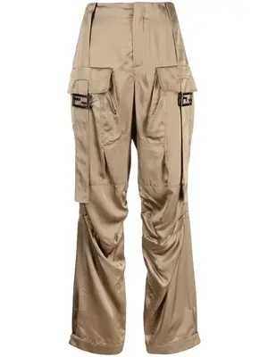 Fendi Satin Cargo Trousers