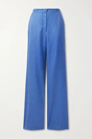 Gabriela Hearst Vesta Wool-blend Flared Pants