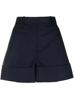 Thom Browne Navy Poplin Typewriter Sack Shorts