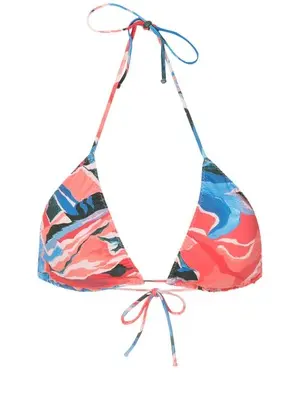 CLUBE BOSSA Aava Graphic-print Bikini Top - Multicolour
