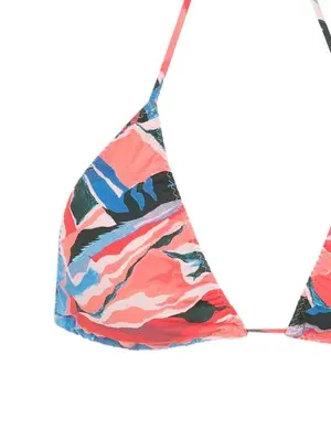 CLUBE BOSSA Aava Graphic-print Bikini Top - Multicolour