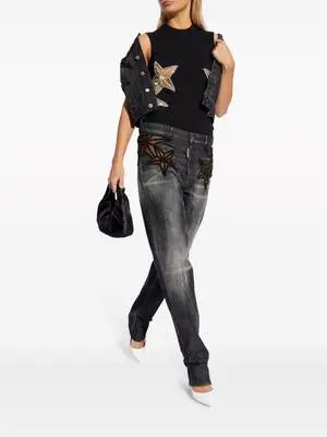 Dsquared2 Crystal-embellished Cotton Vest