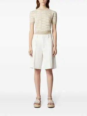 TOD'S Chain-motif Knitted Top