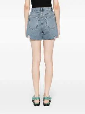 REFORMATION Acid Wash Denim Shorts