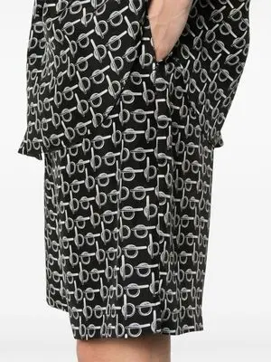 Burberry Elasticated-waistband Silk Shorts - Black