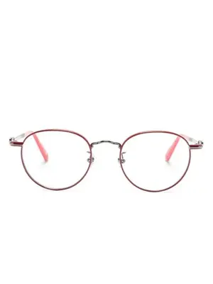 Moncler Round-frame Glasses - Red