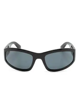 Moschino Biker-style Frame Sunglasses - Black