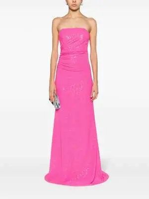 NISSA Strapless Sequin Gown