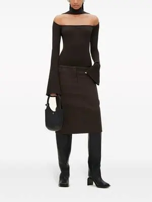 COURREGES Low-waist Midi Skirt