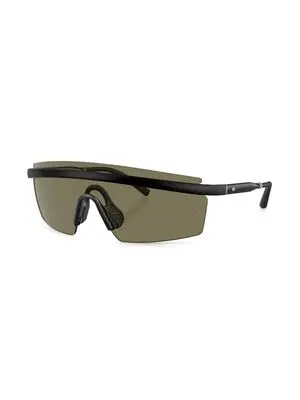 Oliver Spencer R-4 Mask Frame Sunglasses - Black