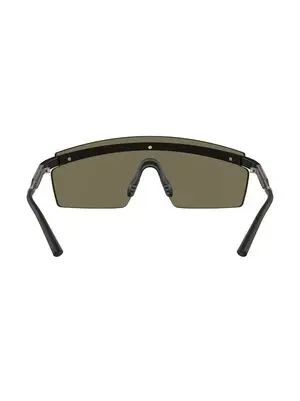 Oliver Spencer R-4 Mask Frame Sunglasses - Black