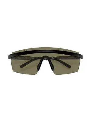 Oliver Spencer R-4 Mask Frame Sunglasses - Black