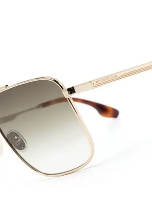 Victoria Beckham V-line Navigator Pilot-frame Sunglasses