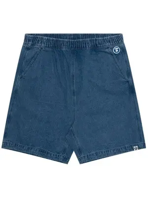AAPE BY *A BATHING APE® Logo-embossed Denim Shorts