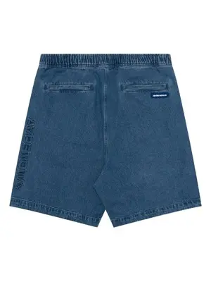 AAPE BY *A BATHING APE® Logo-embossed Denim Shorts