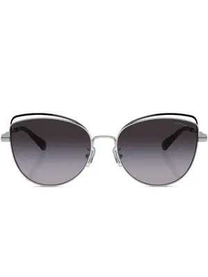 COACH® Bandit Wire Oval-frame Sunglasses - Black