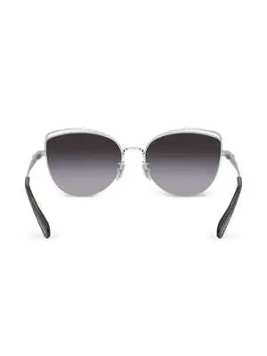 COACH Bandit Wire Oval-frame Sunglasses - Black