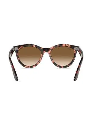 Ray-ban Wayfarer Round-frame Sunglasses - Pink