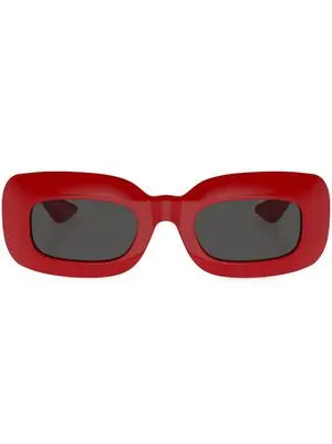 Oliver Spencer 1966c Rectangle-frame Sunglasses - Red