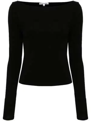 Reformation Long Sleeve Boat Neck Tops