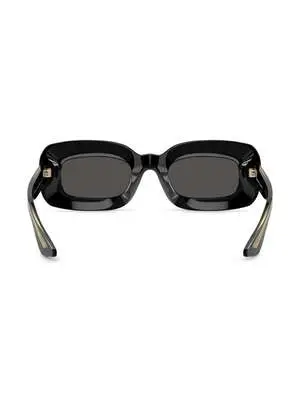 Oliver Spencer 1966c Rectangle-frame Sunglasses - Black
