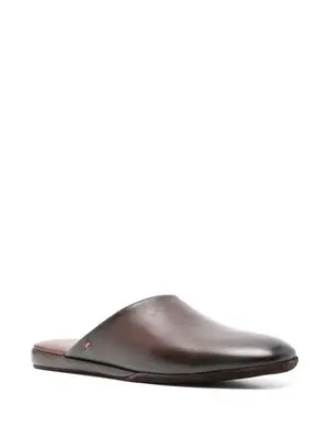Santoni Leather Slippers