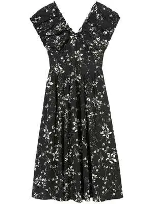 B+AB Floral-print Midi Dress