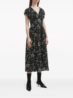 B+AB Floral-print Midi Dress