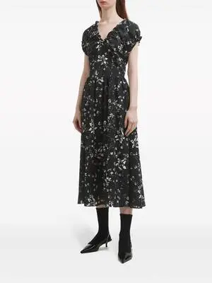B+AB Floral-print Midi Dress