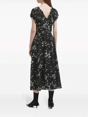 B+AB Floral-print Midi Dress